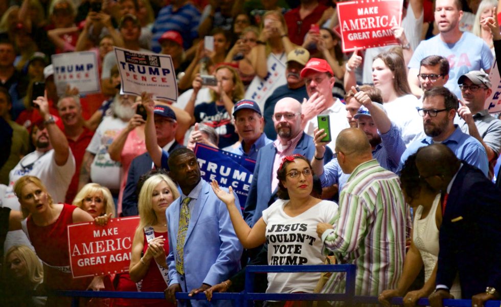 Donald Trump Draws Texas Crowds, from Protesters to Proud Supporters