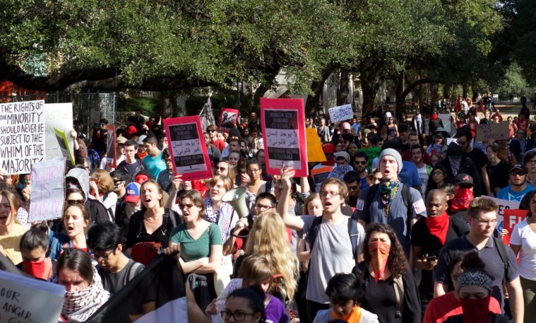 University of Texas Students Take the Fight against Trump to the Streets