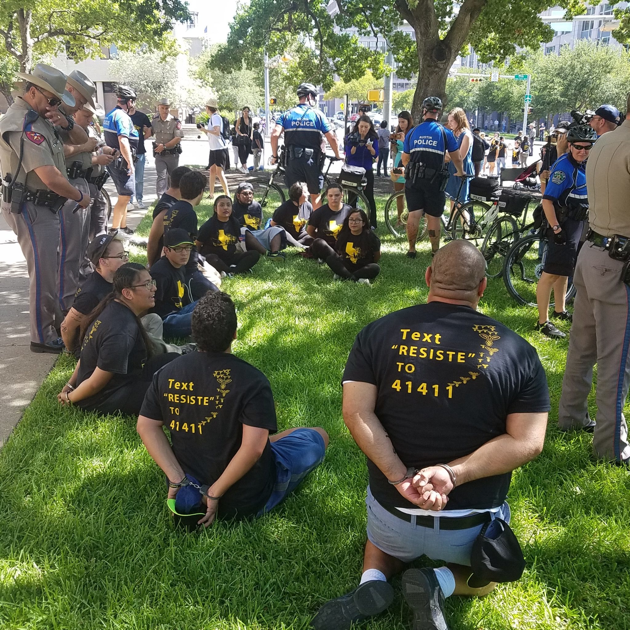 15 Protesters Arrested After Demonstration Defending Daca At Texas Capitol